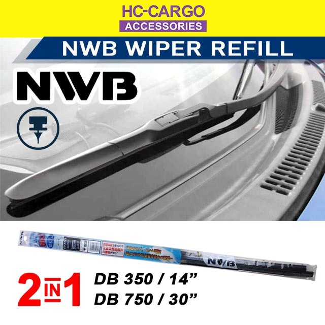 NWB Japan Wiper Refill Rubber For Vellfire 20/Alphard 20 2008-2014 Made In Japan (2 Pcs x 14"/30 ...