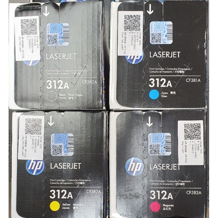 HP 312A Black(CF380A)/Cyan(CF381A)/Yellow(CF382A)/Magenta(CF383A ...