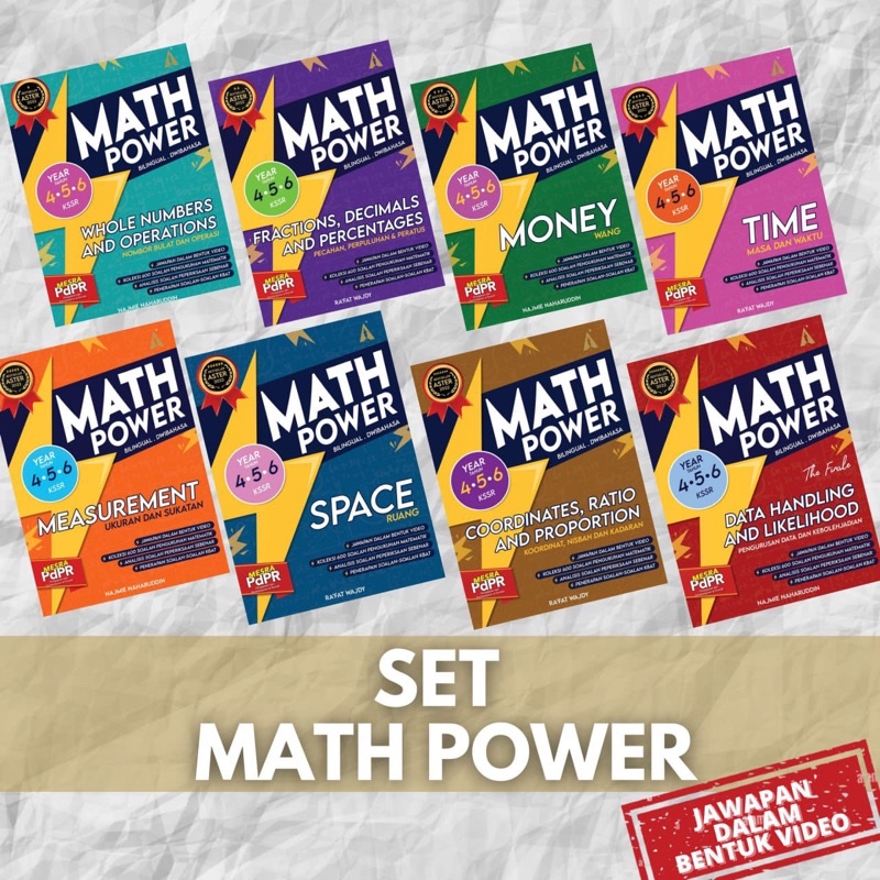 MATH POWER by Aster Edu (Buku Latihan Matematik VIRAL untuk Tahun 4,5,6 ...