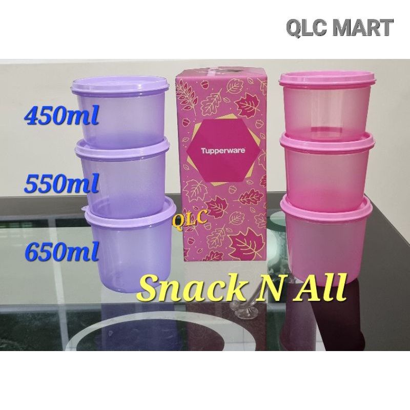 Tupperware Snack N All 450ml / 550ml / 650ml (1pc) | Shopee Malaysia
