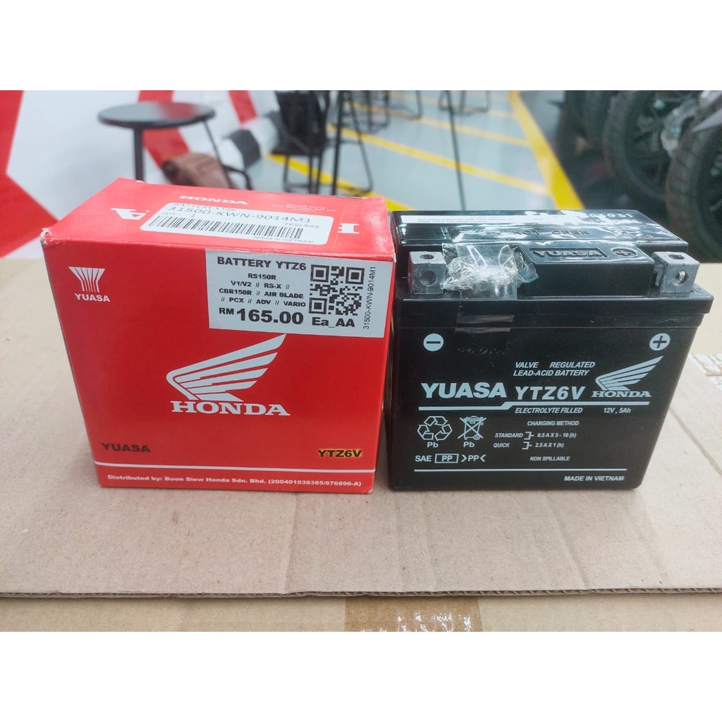 100% Original Battery For Honda Rs150r V1/V2, Rs-x, Cbr150r, AirBlade ...