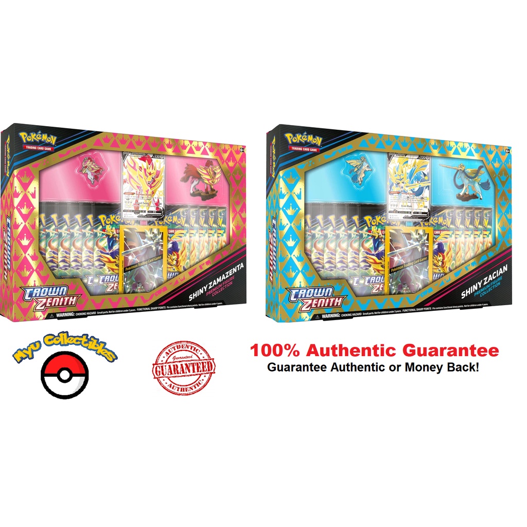 Pokemon TCG: Sword & Shield Crown Zenith Zacian/Zamazenta Premium ...