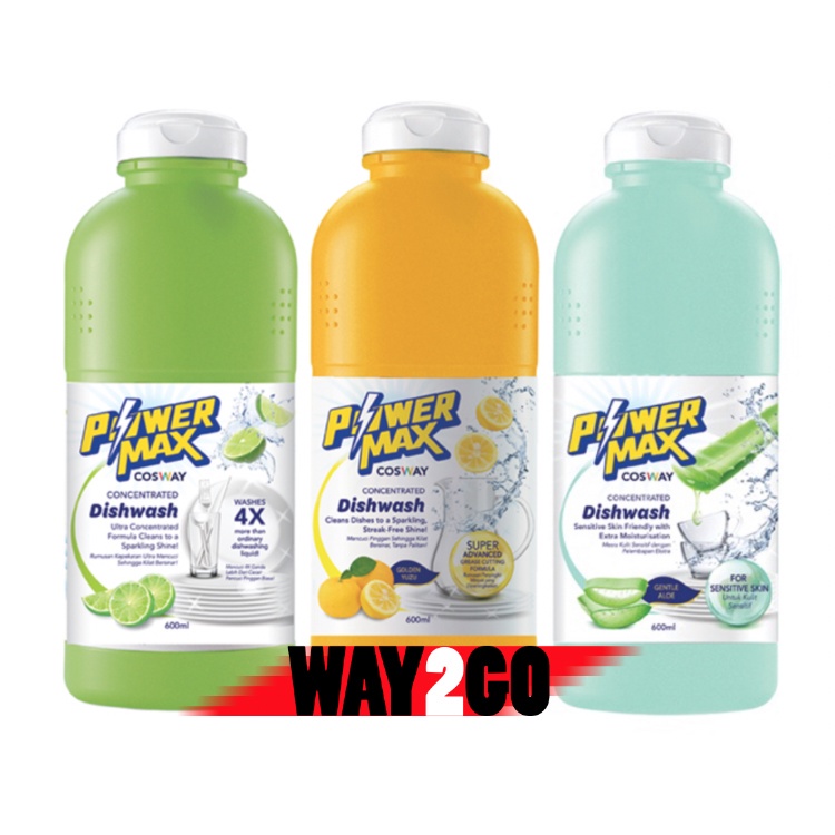 Cosway PowerMax Dish Drops 600ml / Powermax Concentrated Dishwash ...
