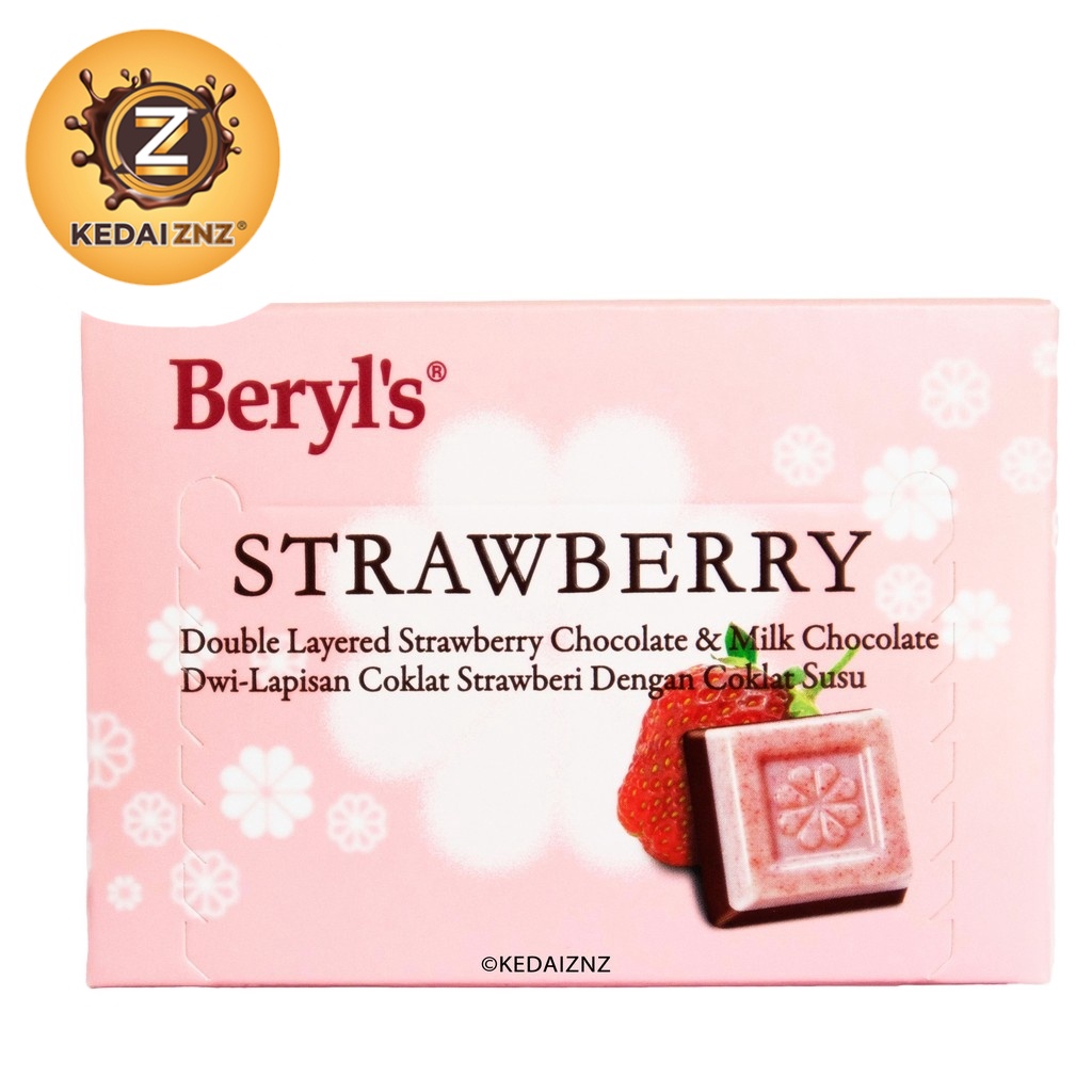 Chocolate Beryl's Milk Chocolate with STRAWBERRY Box 60g coklat ...