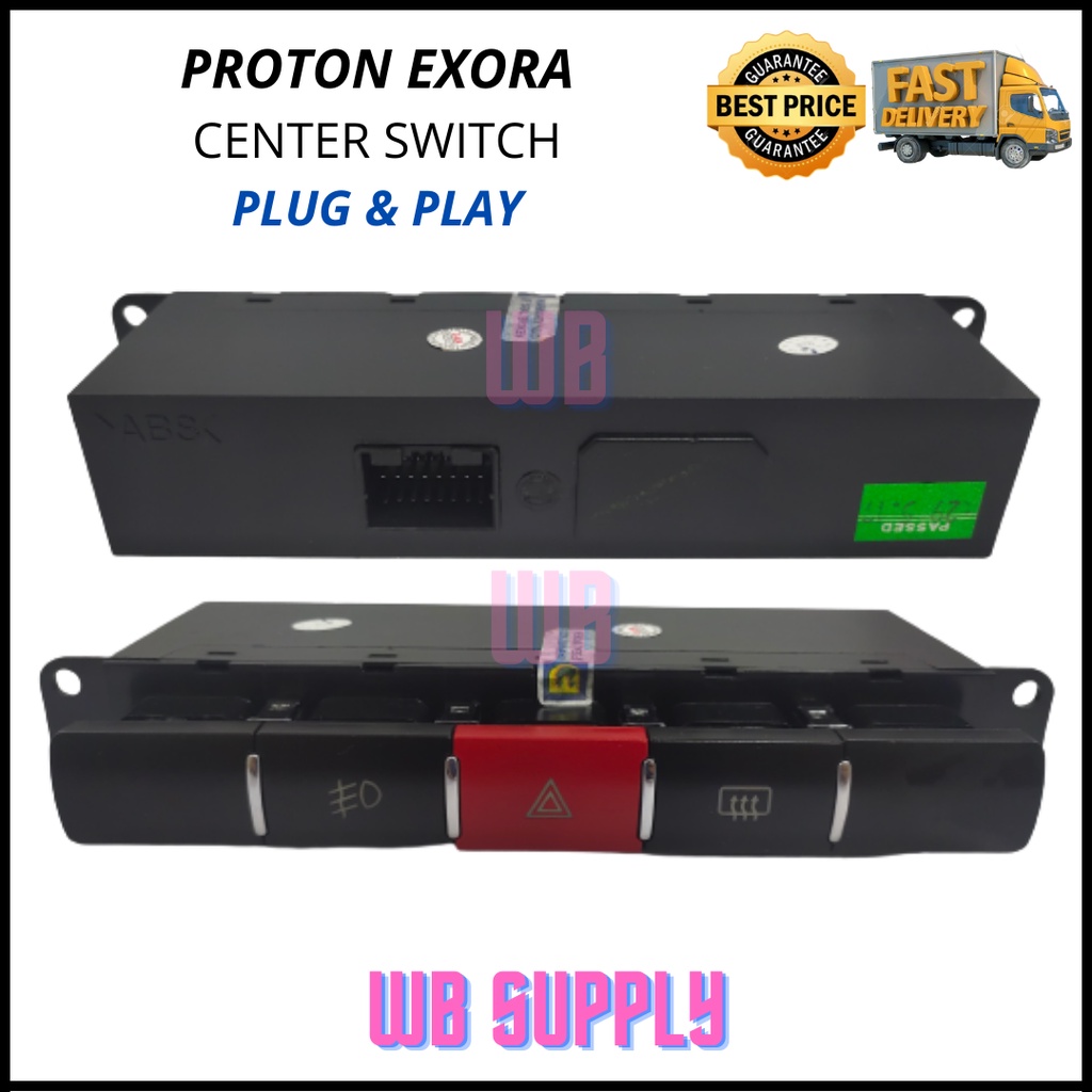 PROTON EXORA CENTER SWITCH (OEM) DOUBLE SIGNAL HEATER FOG LAMP SUIS ...