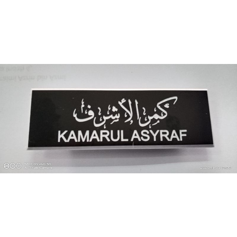 Nametag KHAT / Rumi Jawi / Name tag Rumi / Nametag Jawi | Shopee Malaysia