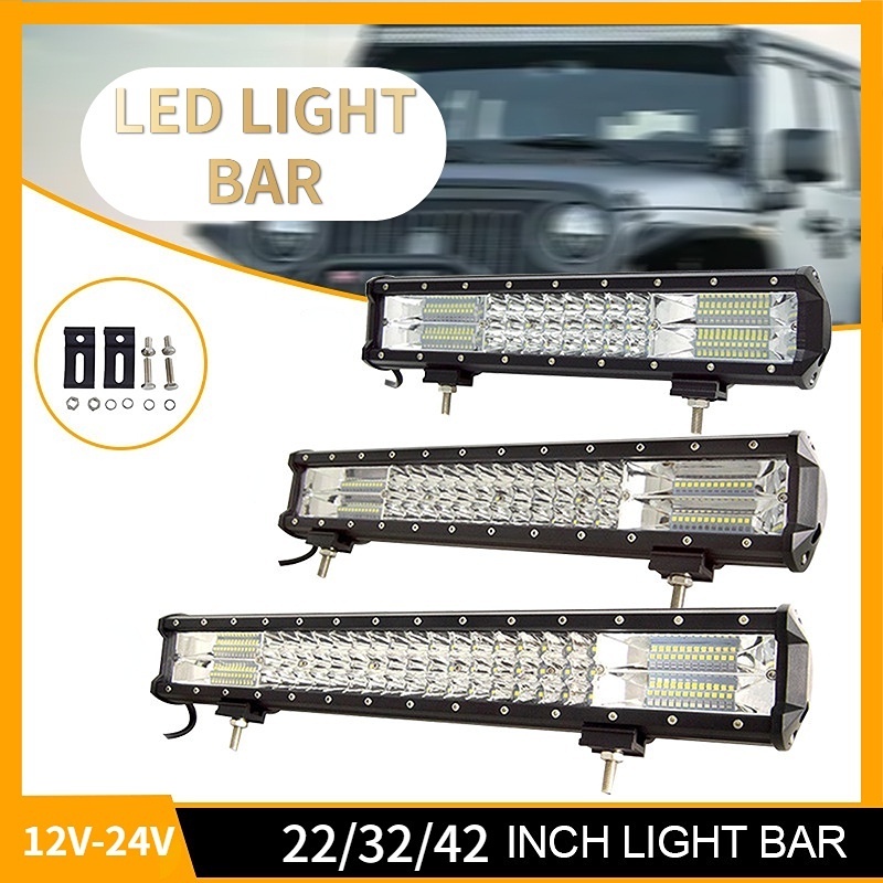 22" 32" 42" Combo LED Bar Offroad Spot Flood LED Bar 22-42 inch 12V 24V ...