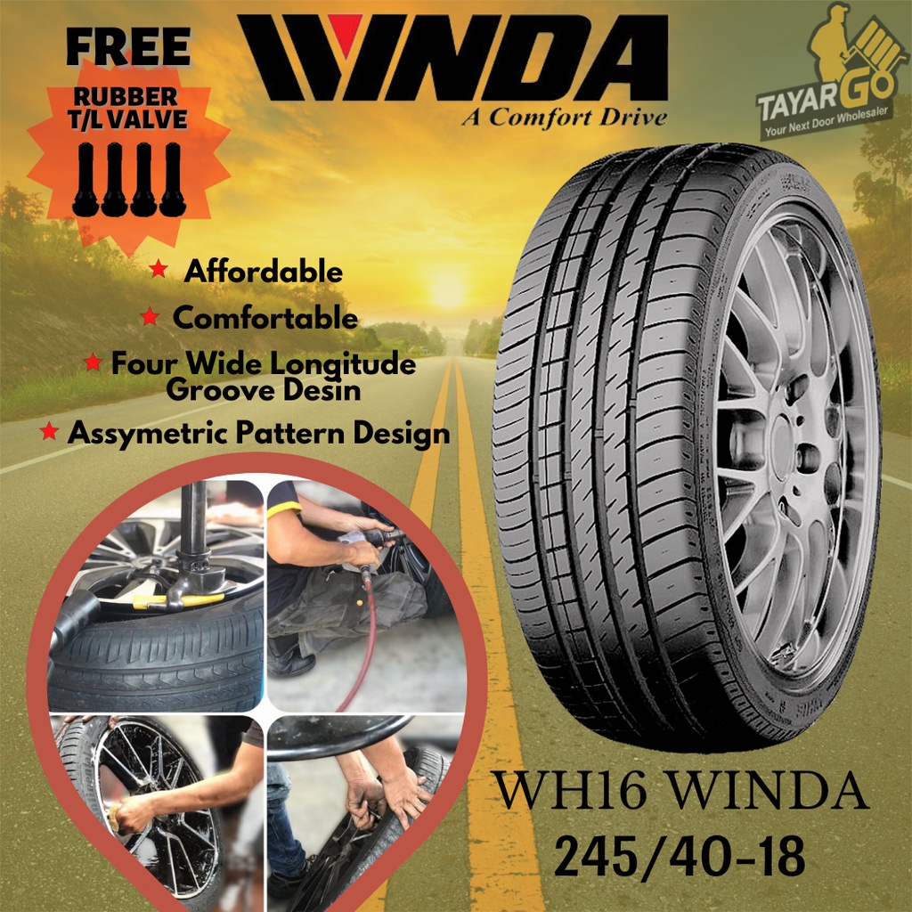 TAYARGO New Car Tyre 245 40 18 Winda Tyre China Tyre Kereta Car Tayar ...