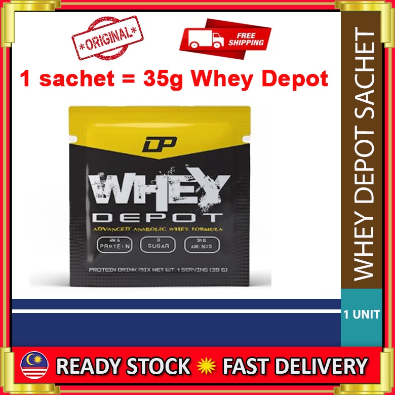 Whey Protein DP Whey Depot sachet (39 g) (FREE SHIPPING) | Shopee Malaysia