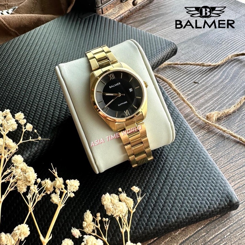 [Original] Balmer 8147L GP-4 Sapphire Women Watch with Black dial Gold ...
