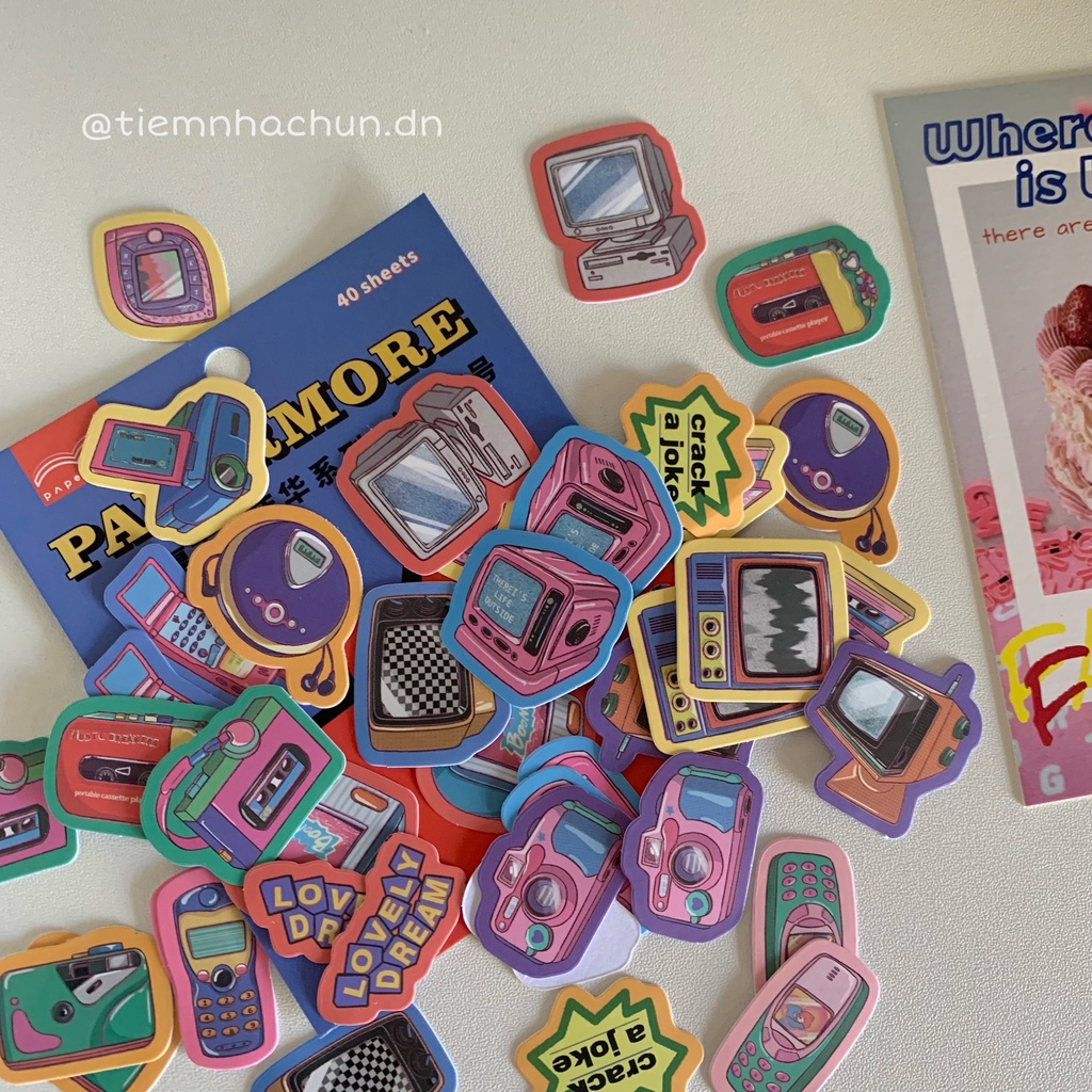 Set of 20 Y2K Style stickers for decorating journal notebook (real ...