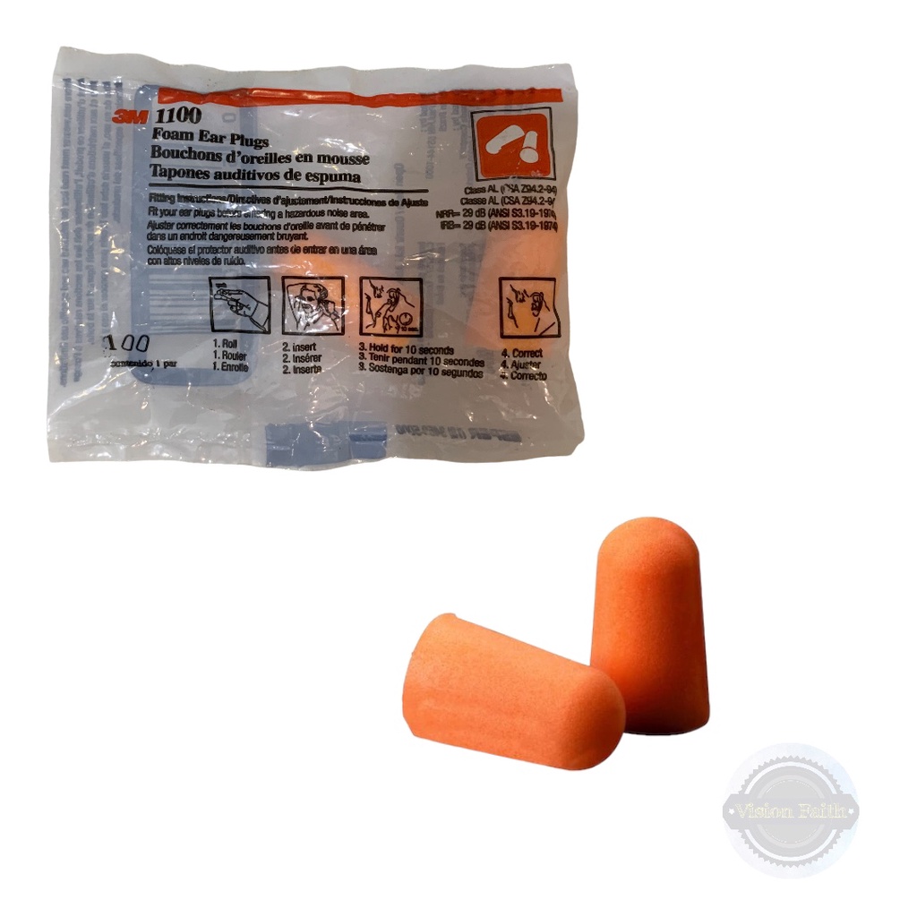3M™ 1100 Foam Earplugs (1Pair) | Shopee Malaysia