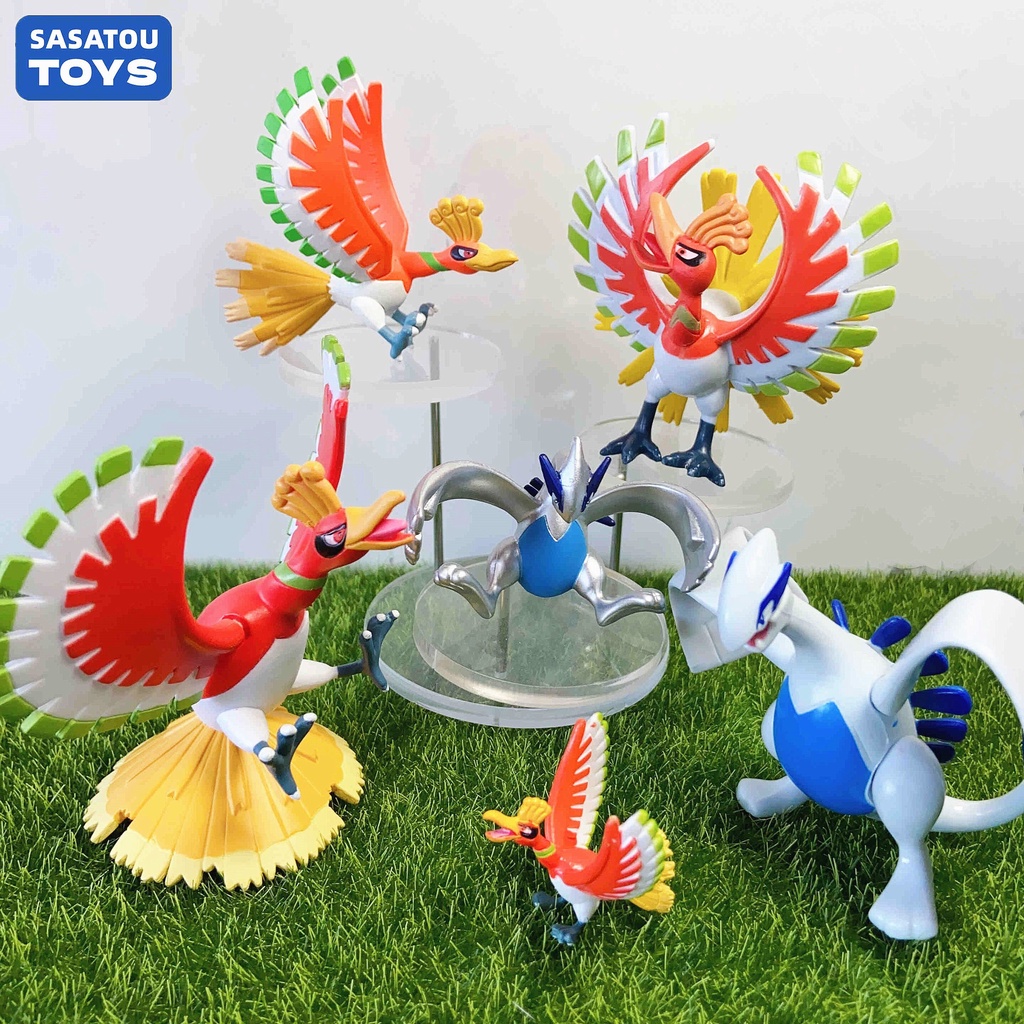 Pokemon figures Lugia figures Ho-Oh figures pokemon toys pokemon model ...