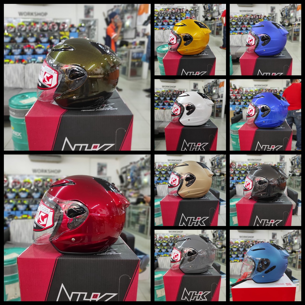NHK HELMET R6 V2 SINGLE VIOSR OPEN FACE - NEW NHK R6 V2 | Shopee Malaysia