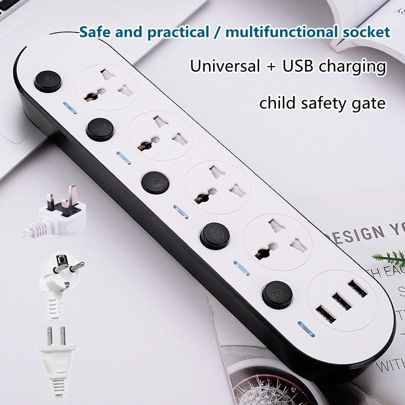 New power socket expansion multi-functional household socket 2m 3m 5m ...