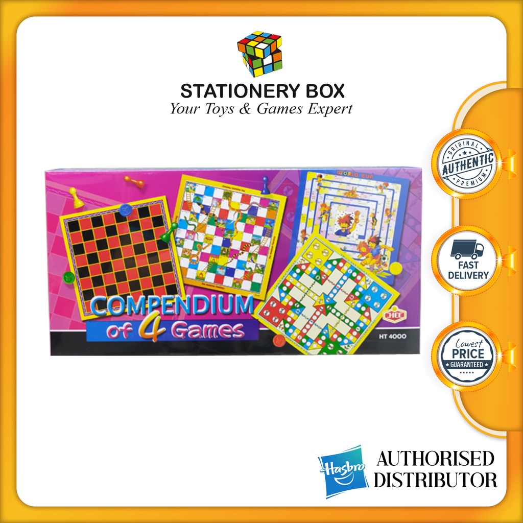 4 in 1 Compendium Board Games: Snake Game, Sport Game, Aeroplane Game ...