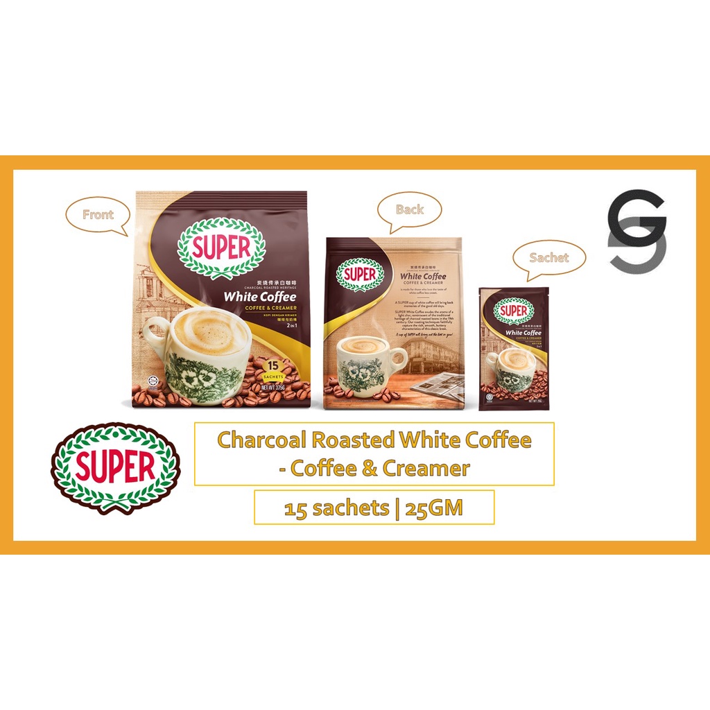 [Promotion] Super Charcoal Roasted White Coffee - Coffee & Creamer (25g ...