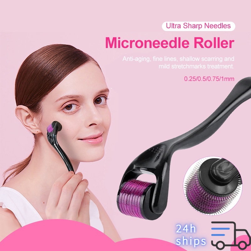 Derma Roller 540 Microneedle Roller Therapy Skin Micro Needle Derma ...