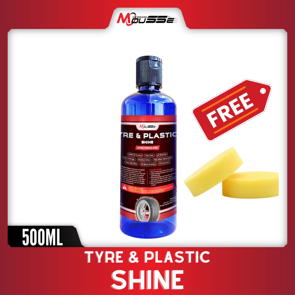 Mousse Premium Tyre & Plastic Shine 500ml | Shopee Malaysia