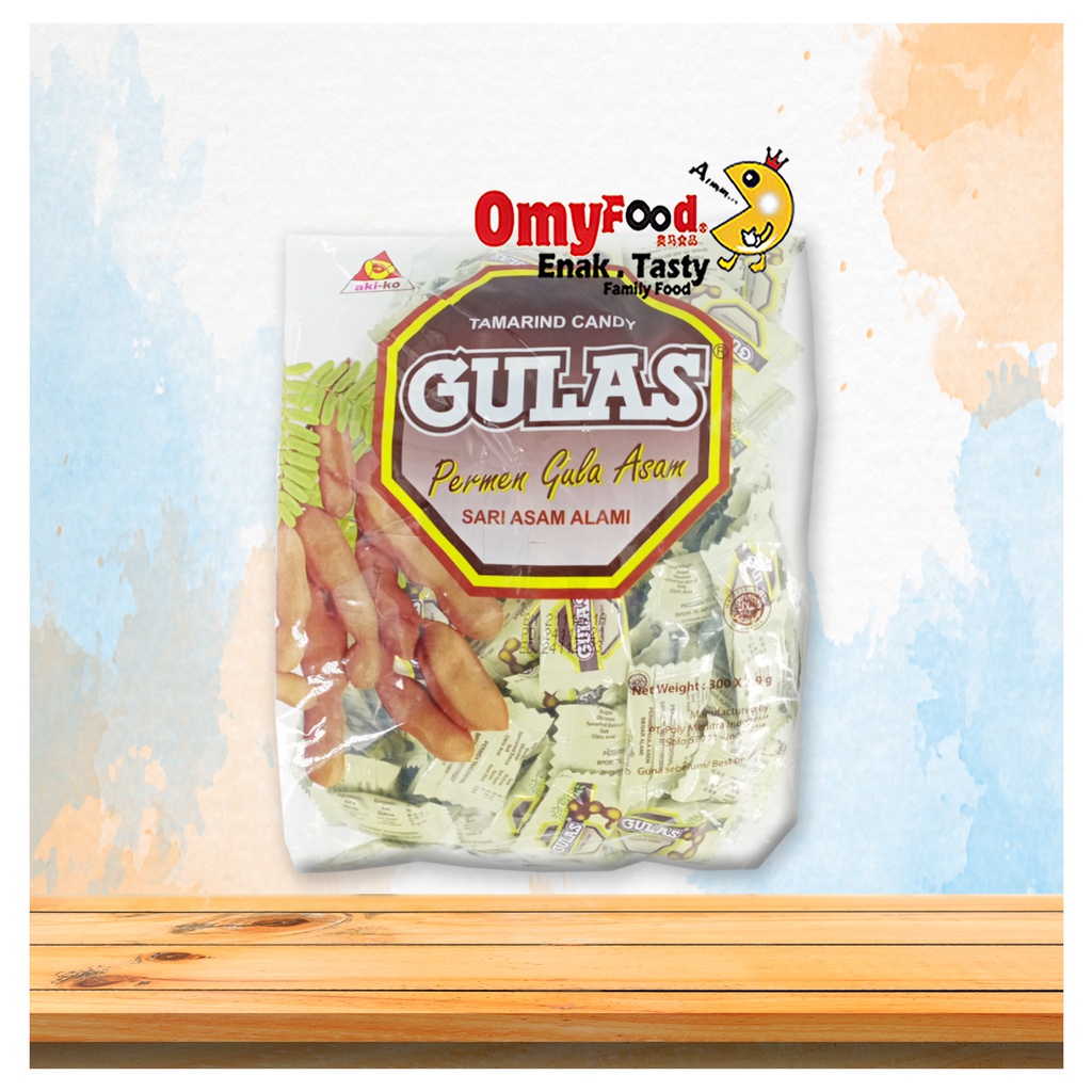 300pcs Aki-ko Tamarind Candy Gulas Permen Gula Asam Jawa Sari Asam ...