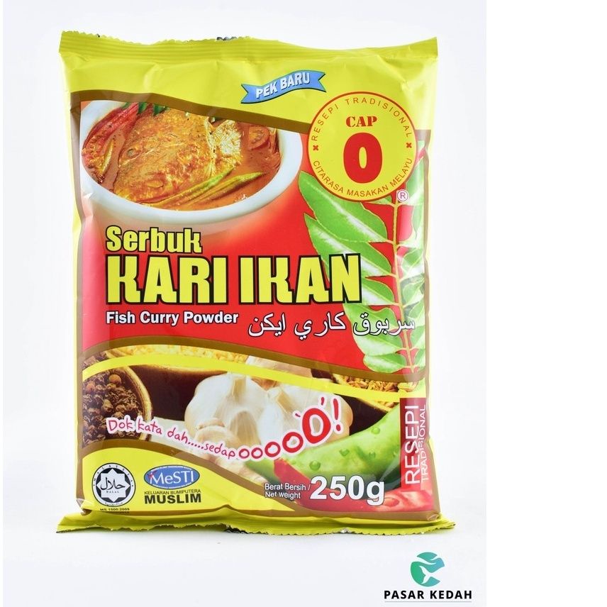 (250g) PEK BESAR Rempah Kari Ikan Cap O Fish Curry Powder | Halal ...