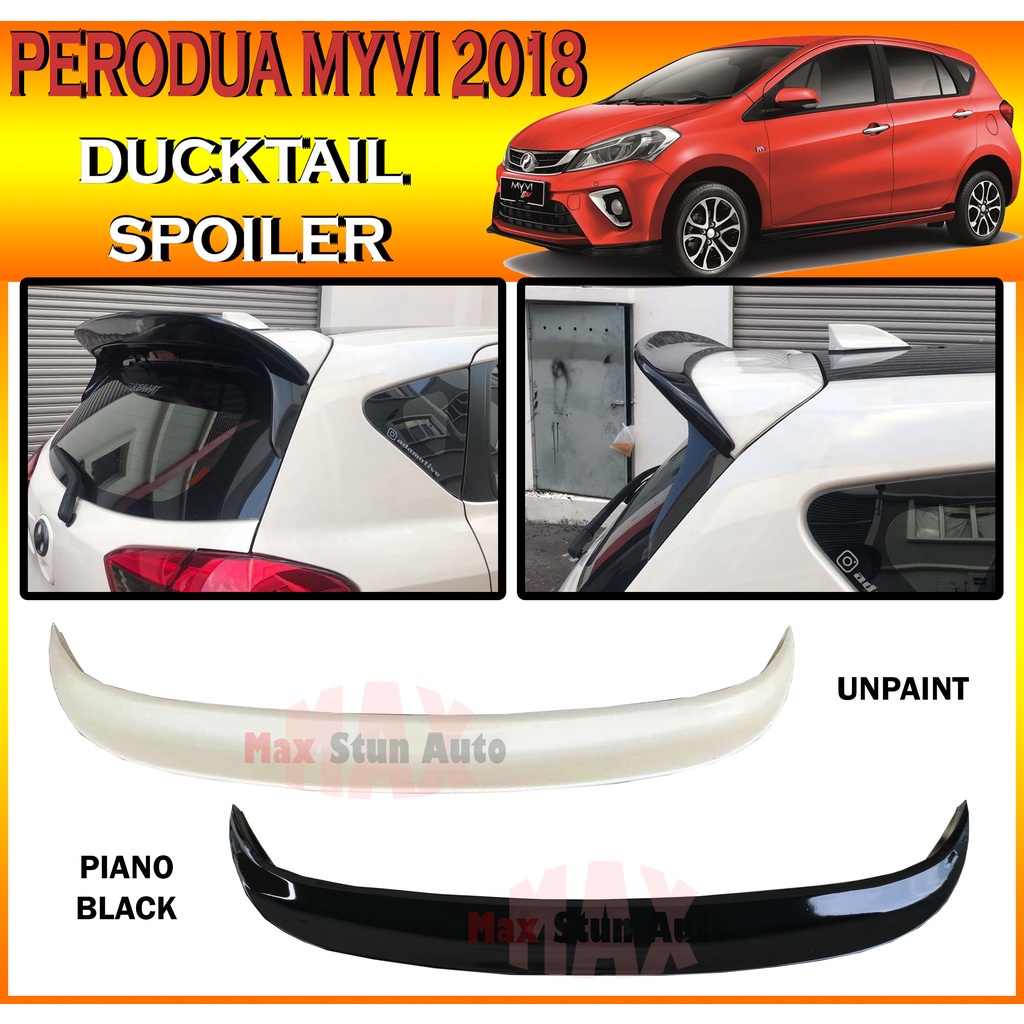 PERODUA MYVI 2018-2022 NEW MYVI DUCKTAIL SPOILER (ADD ON OE SPOILER ...