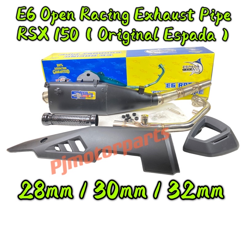 Honda RSX150 RSX 150 (100% Original Espada) 28mm/30mm/32mm E6 & Back Pressure Racing Exhaust ...