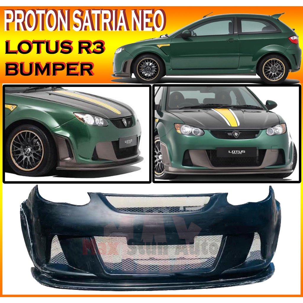 PROTON SATRIA NEO LOTUS R3 LOOK FRONT BUMPER (LOTUS R-3) MATERIAL FIBER ...