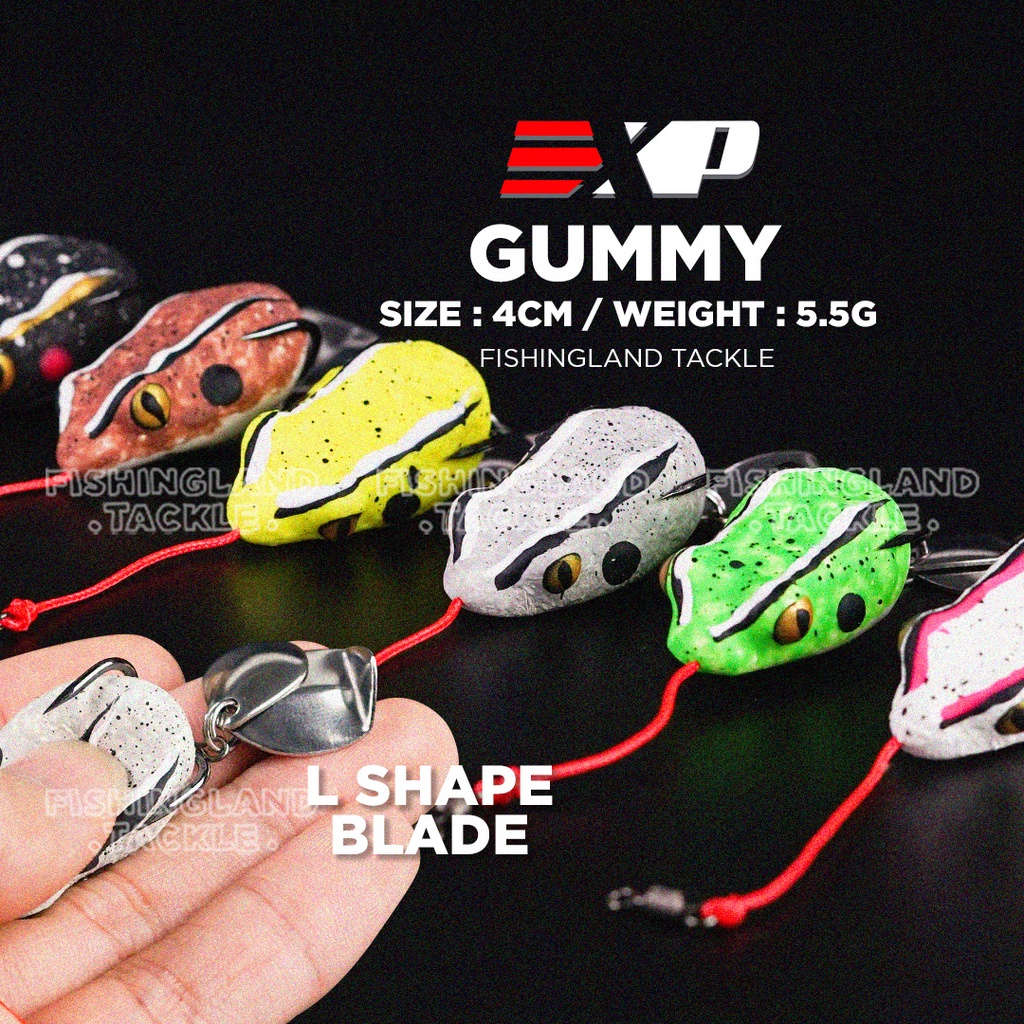 EXP Gummy Soft Frog | 4cm / 5.5g | Thailand Soft Rubber Frog Haruan ...