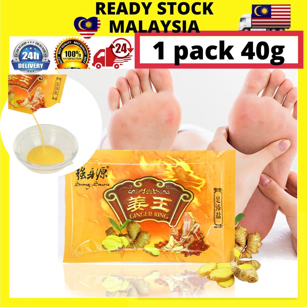 Ginger Foot Soak Powder Ginger Salt Foot Spa Serbuk Halia Garam Rendam ...