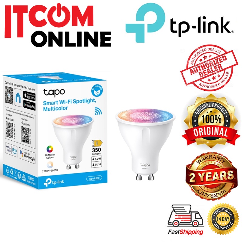 TP-LINK TAPO WI-FI LED BULB DIMMABLE MULTICOLOR SMART LIGHT (TAPO L630 ...