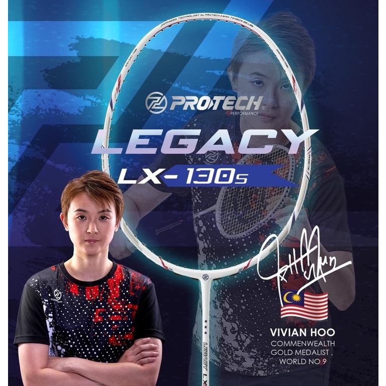 Protech Legacy LX-130 S Badminton Rackets VIVIAN HOO EDITION | Shopee ...