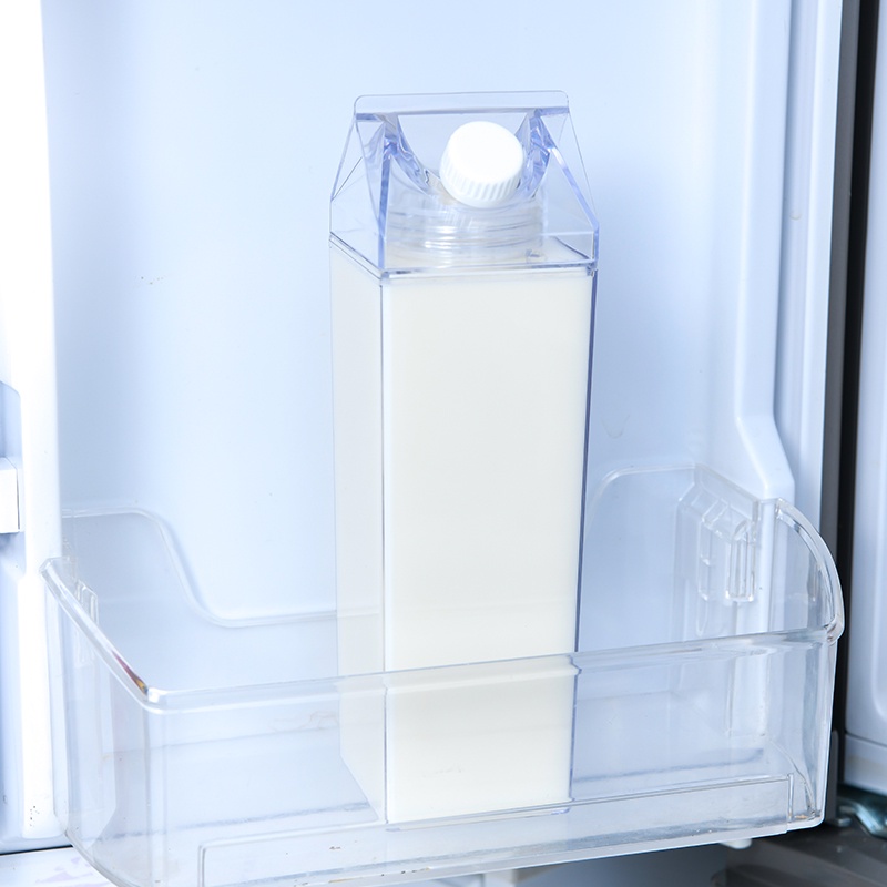 Milk Carton Water Bottle Botol Air Tumbler 500ml 1000ml Transparent ...