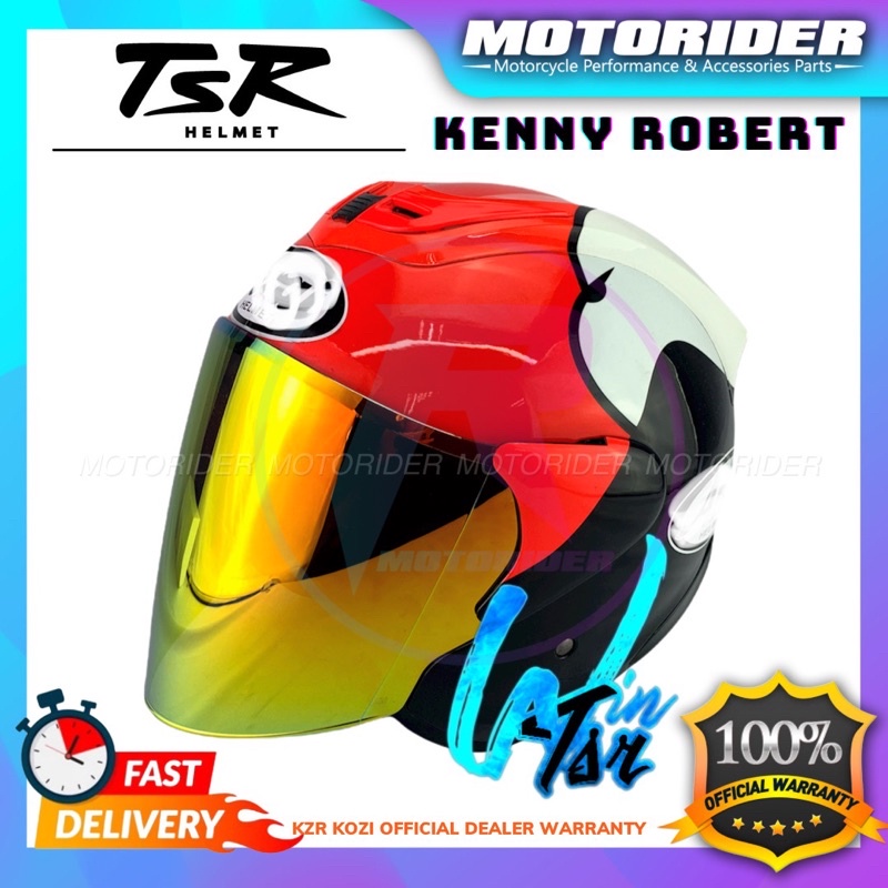 Win Kenny Robert TSR Helmet | Shopee Malaysia
