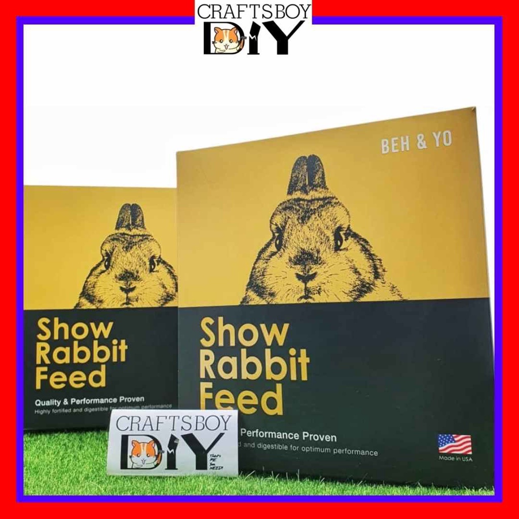 (Ready Stock) Beh & Yo Show Rabbit Feed 100g(Repack) /1.2kg Rabbit Food ...