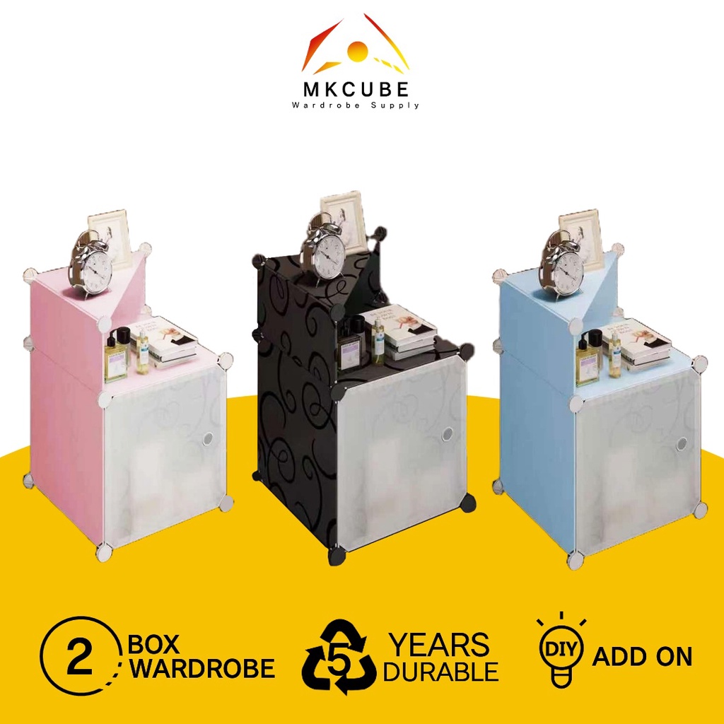 Bedside Wardrobe DIY Magic Wardrobe Cabinet Cube Rack Clothes Storage ...