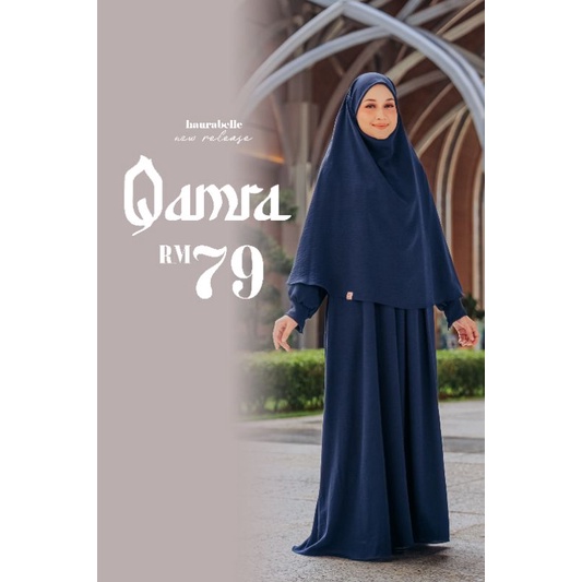 READY STOCK JUBAH QAMRA + KHIMAR UMRAH COLLECTION BY HAURABELLE ...