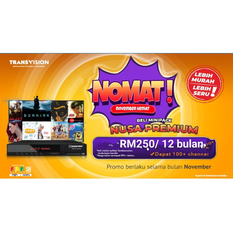 Pack Nusa Premium utk 12 bulan ( Promosi sepanjang November 2022 ...