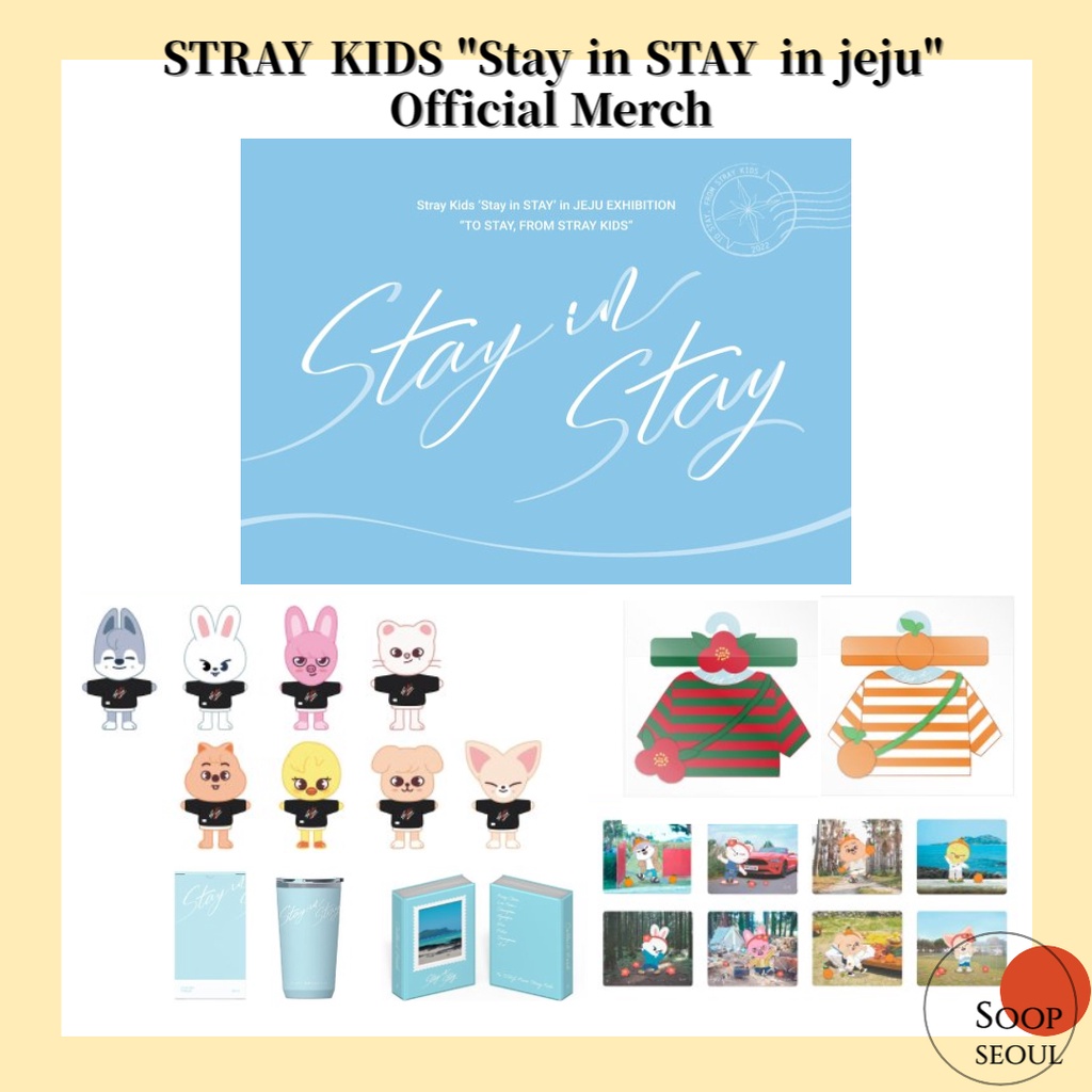 [JYP POB] Straykids Stay in STAY Jeju Official Merch : skzoo mini doll plush original ...