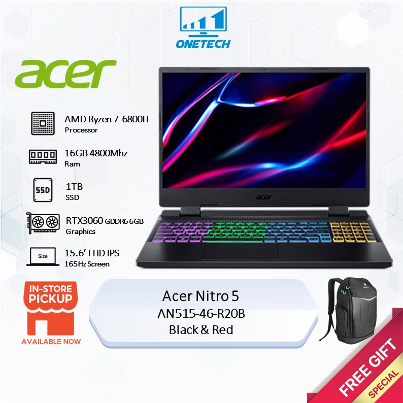 Acer Nitro 5 AN515-46-R20B / AN515-46-R5DM / AN515-46-R12W Gaming ...