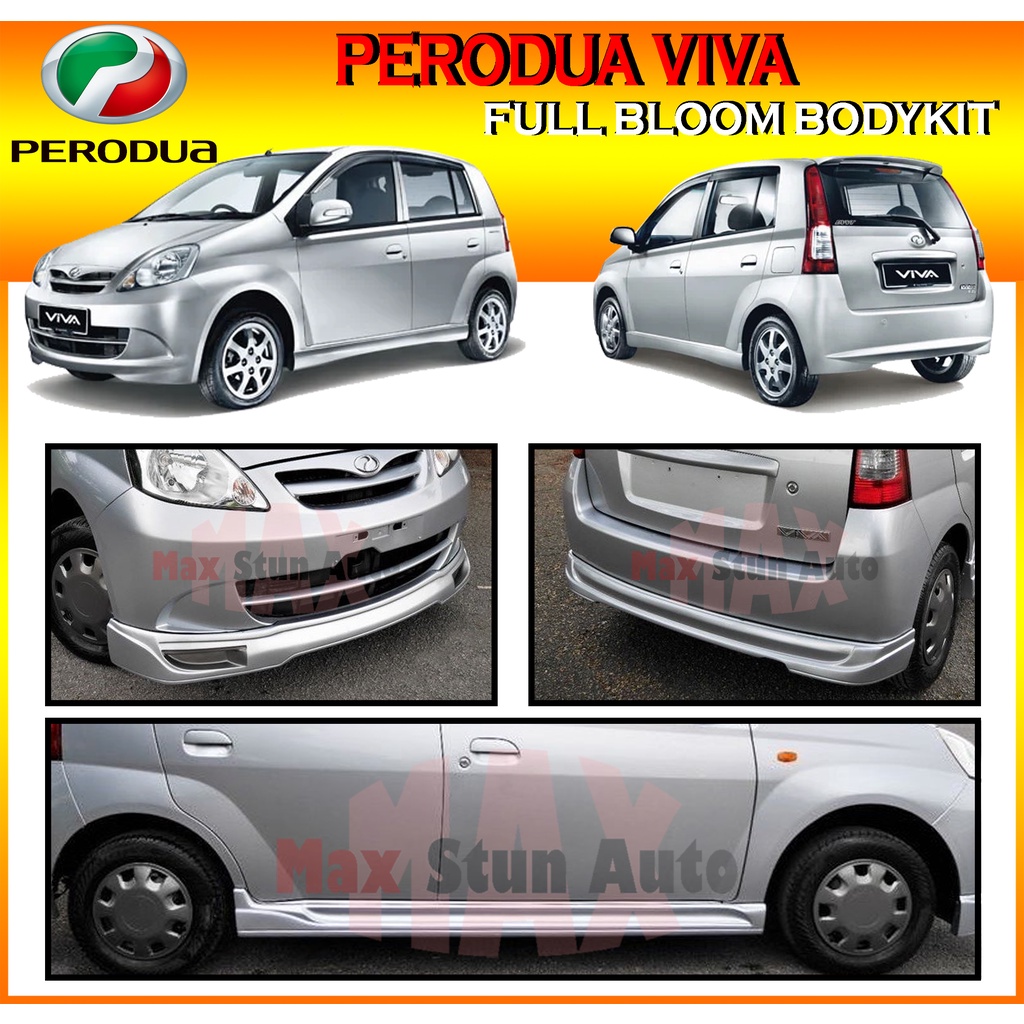 PERODUA VIVA FULL BLOOM BODYKIT (FULL BLOOM) SKIRT LIP FOR VIVA FRONT ...