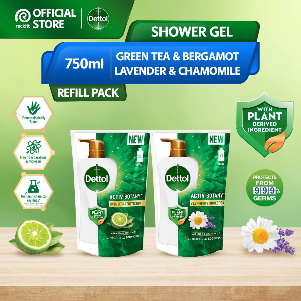 [new Launch] Dettol Activ Botany Shower Gel Body Wash Refill Pack