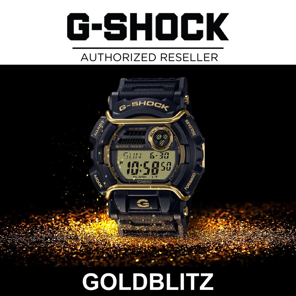 Casio G-Shock GD-400GB-1B2 Black with gold GD400GB-1B2 HIP-HOP artist or B-BOY fashion item ...