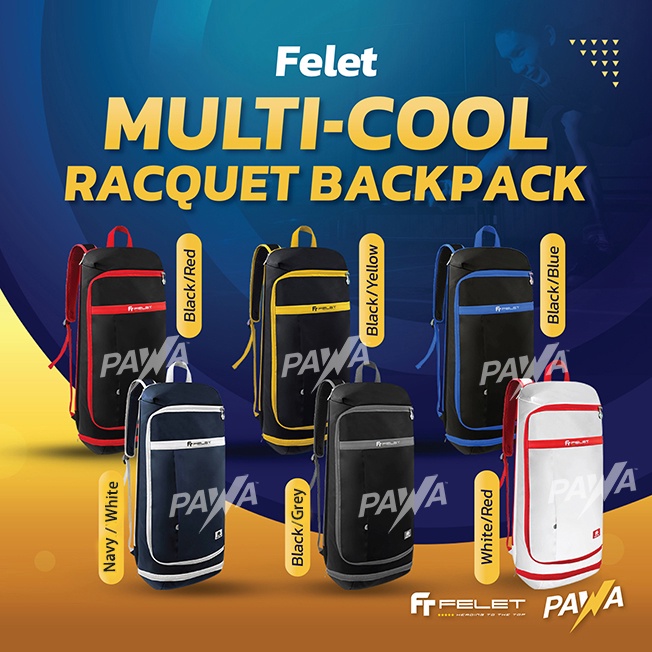 Felet Multi Cool 100 Badminton Racquet Raket Racket Bag Back Pack ...