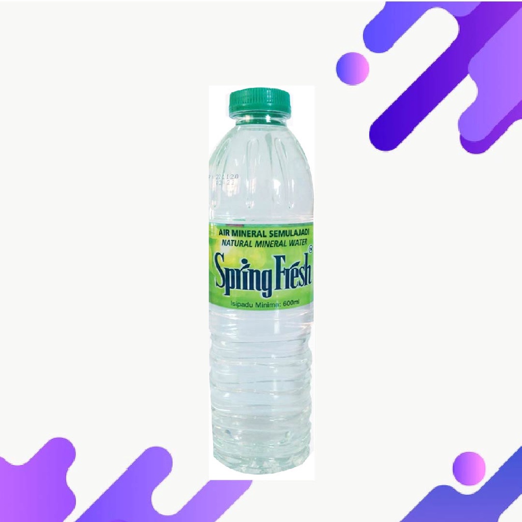 Spring Fresh Mineral Water 600ml 矿泉水 | Shopee Malaysia