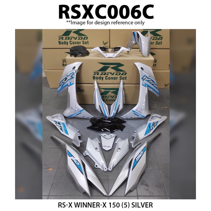 Coverset RS-X RSX Winner-X 150 Bodyset Sticker Tanam Airbrush Full ...
