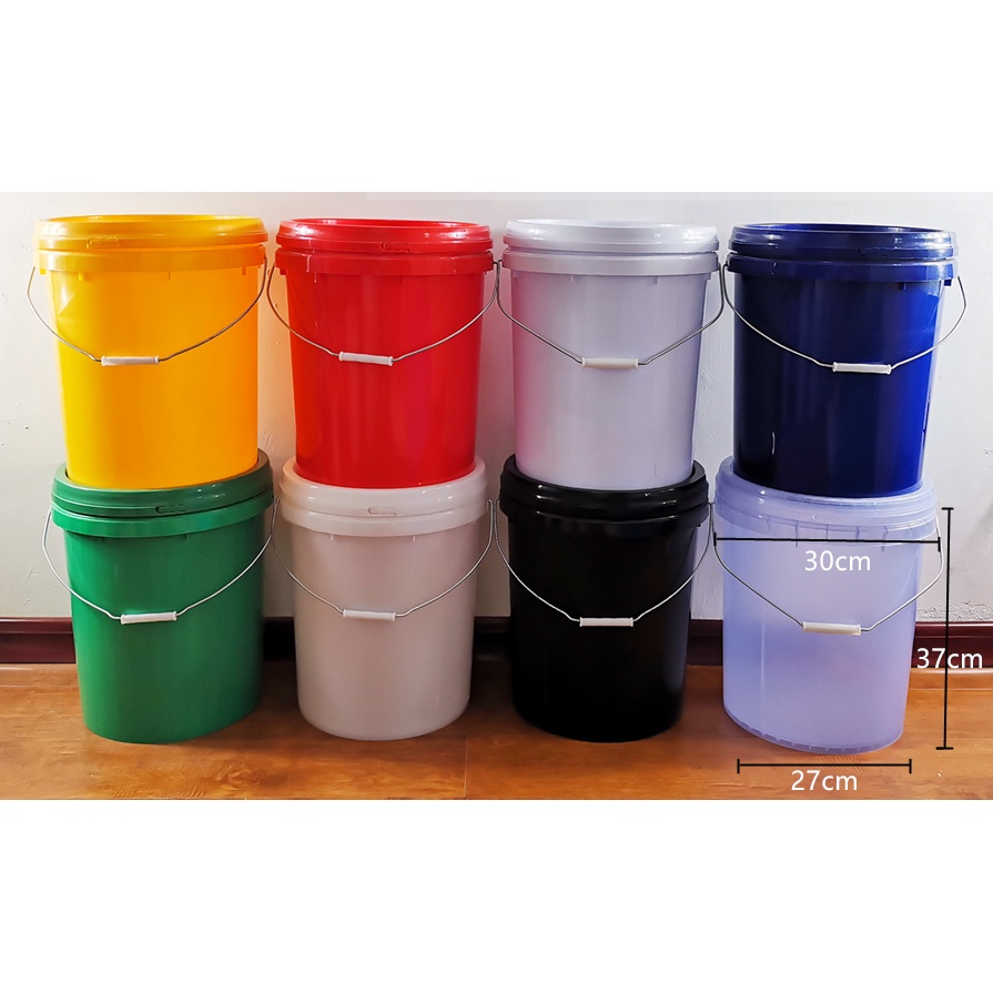 PP HLOCAL STOCK Quality New PP YELLOW Plastic Pail 20Ltr and 18 LtrFood ...