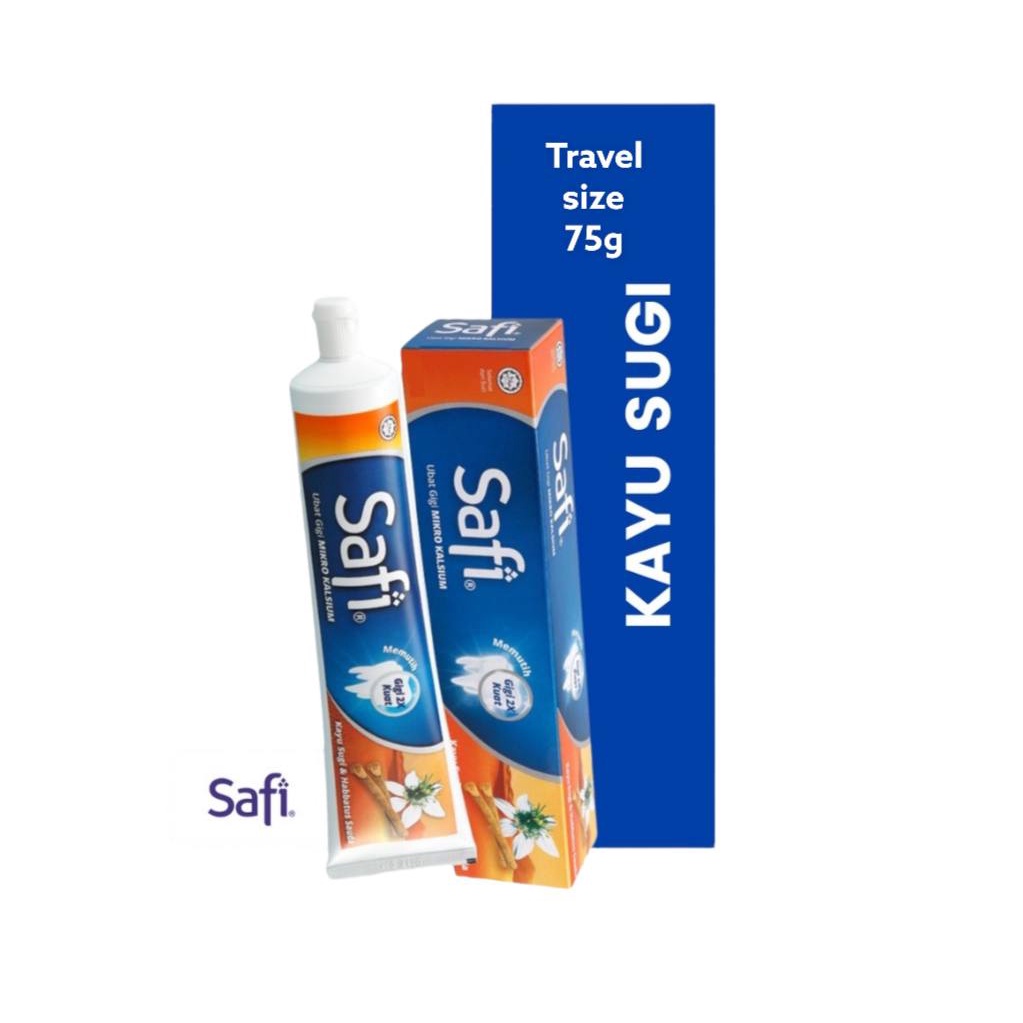 Ubat Gigi Safi Kayu Sugi 75g Safi Toothpaste Travel Size | Shopee Malaysia