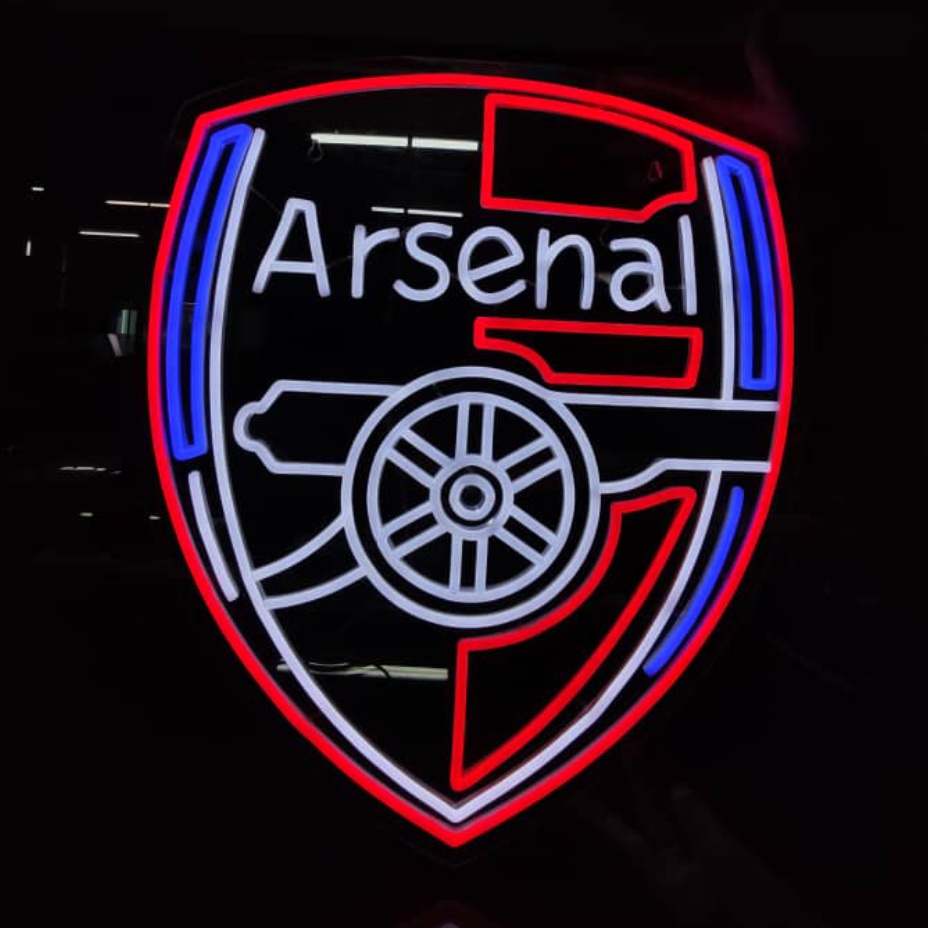 LED neon sign FIFA Cup football Soccer team logo Arsenal Barcelona ...