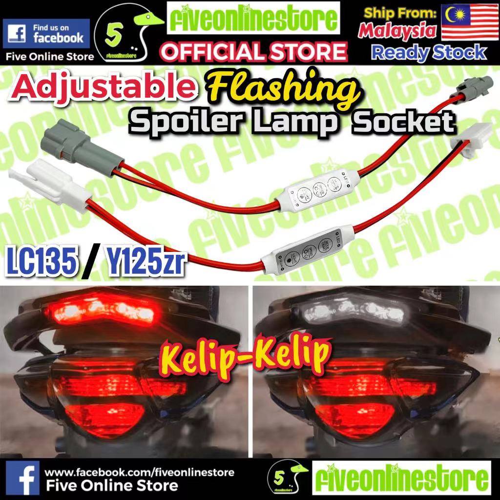 PNP LC135 125ZR Lampu Spoiler Kelip-Kelip L Bar Ekor Tail Light 12V ...